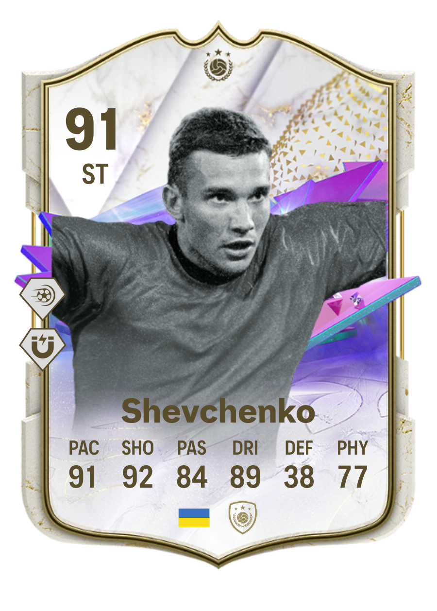 Assets - Andriy Shevchenko Future Stars ICON 91 OVR - FUT.GG