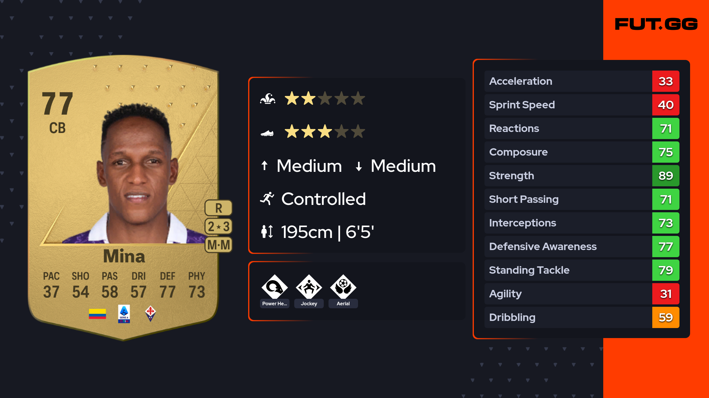 Yerry Mina EA FC 24 Ratings, Prices, and Cards - FUT.GG