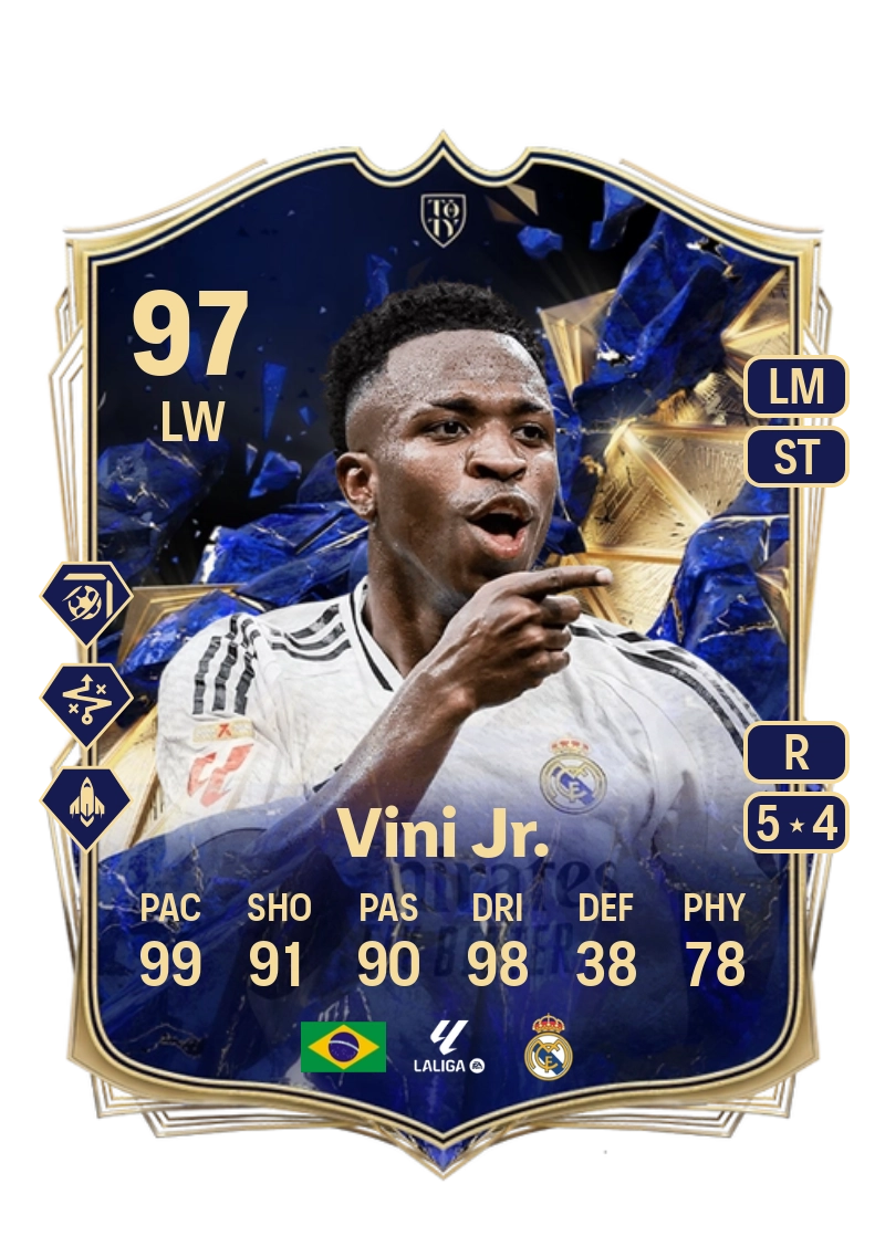 Vini Jr. EA FC 25 Ratings, Prices, and Cards - FUT.GG