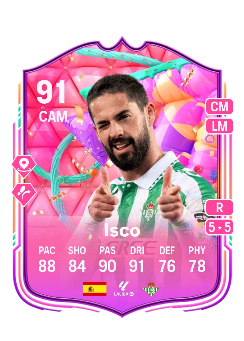 Isco EA FC 25 Ratings, Prices, and Cards - FUT.GG