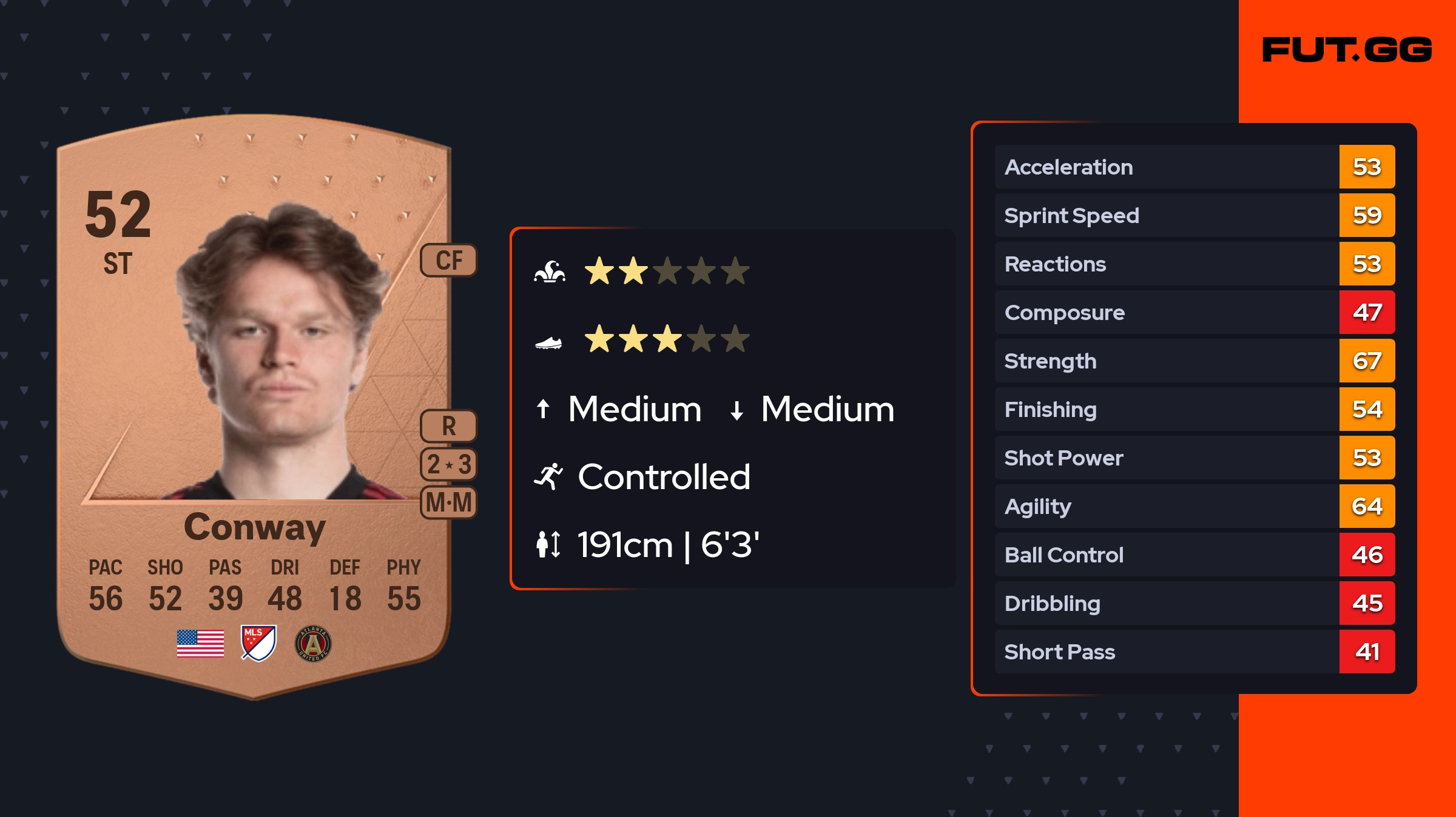 Jackson Conway EA FC 26 Ratings, Prices, and Cards - FUT.GG