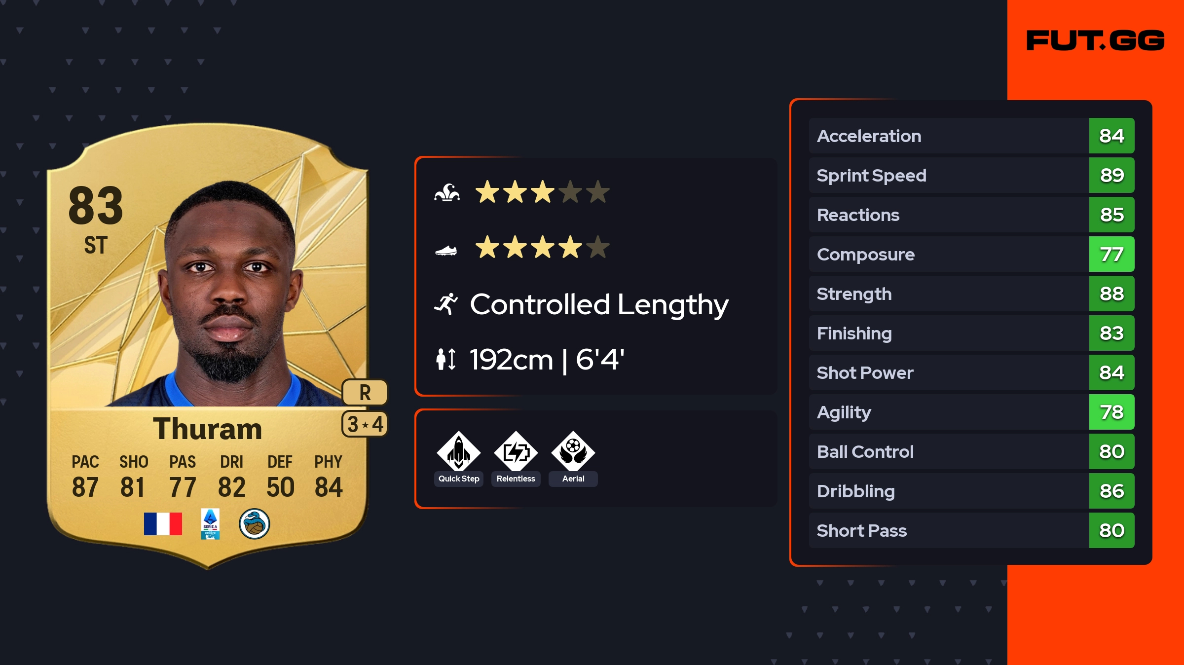 Marcus Thuram EA FC 26 Ratings, Prices, and Cards - FUT.GG