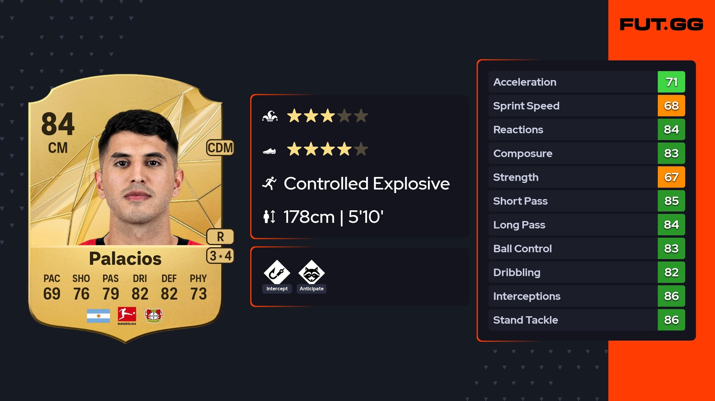 Exequiel Palacios EA FC 26 Ratings, Prices, and Cards - FUT.GG
