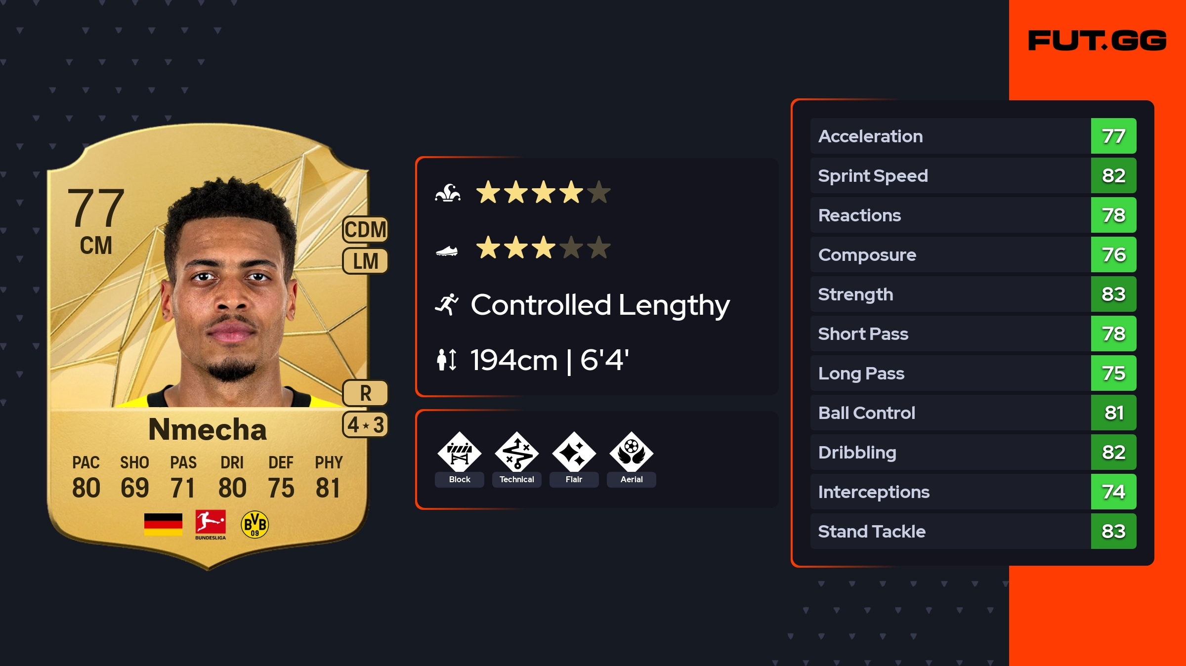 Felix Nmecha EA FC 25 Ratings, Prices, and Cards - FUT.GG