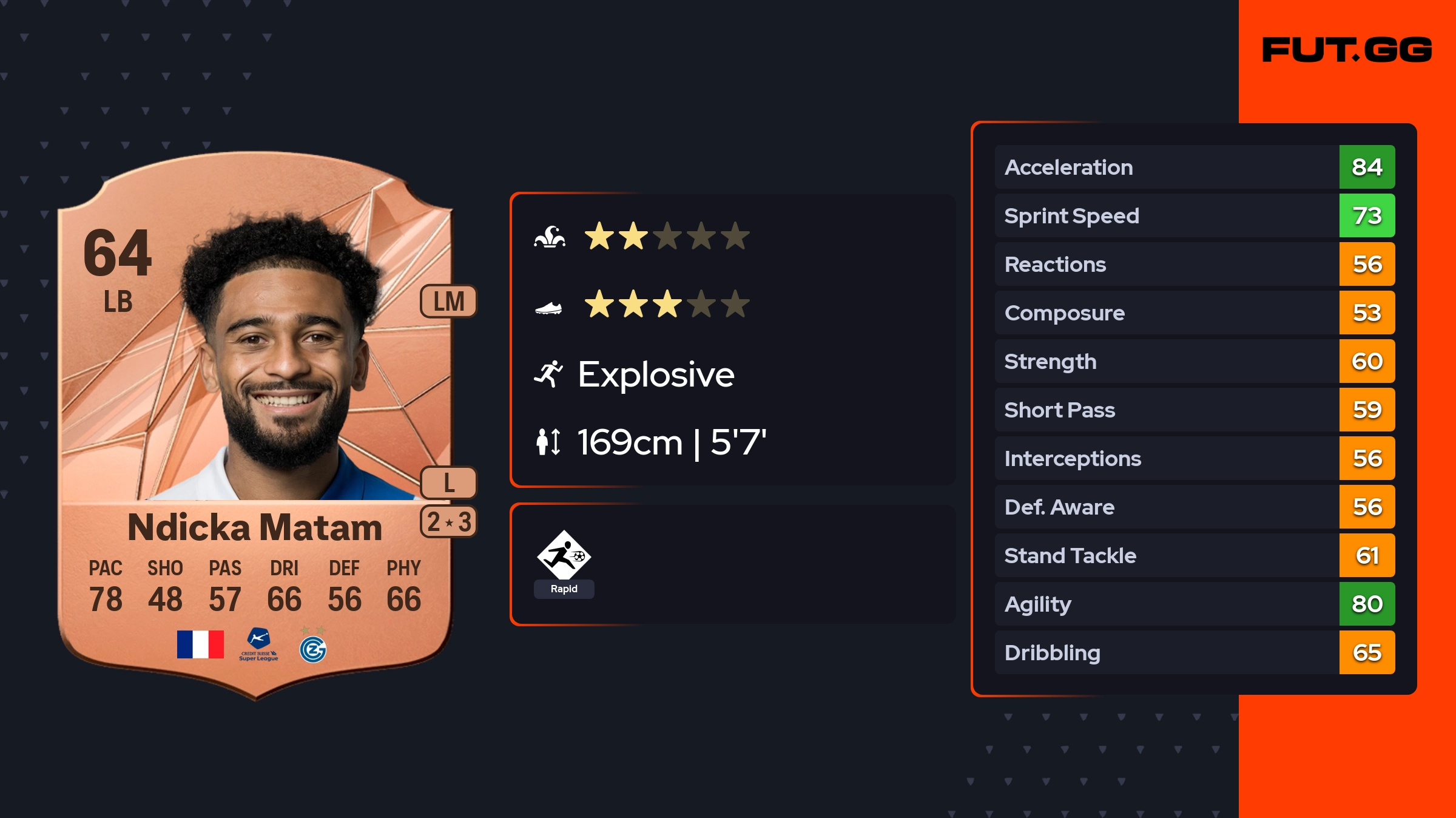 Théo Ndicka Matam EA FC 26 Ratings, Prices, and Cards - FUT.GG