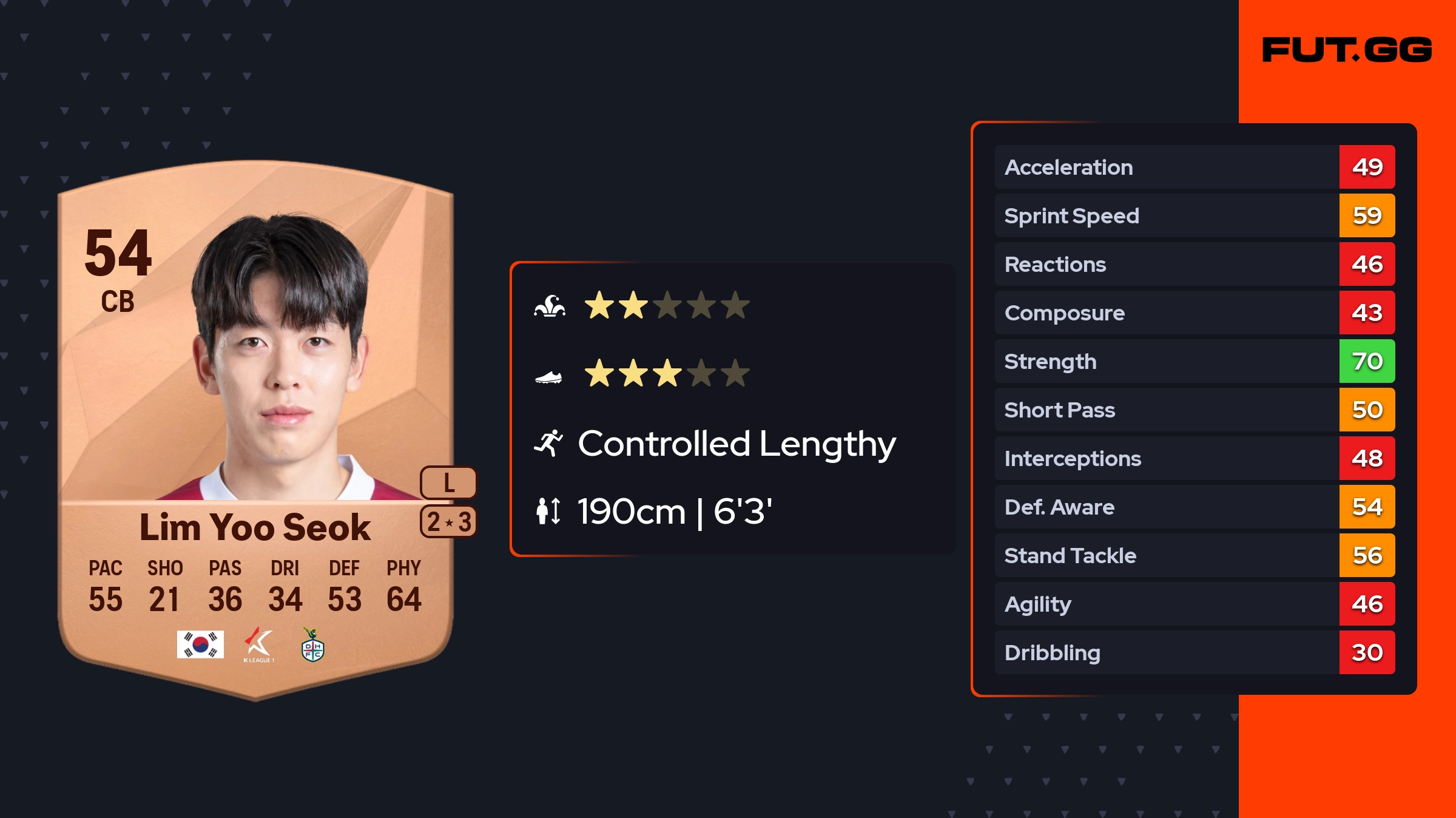 Lim Yoo Seok EA FC 26 Ratings, Prices, and Cards - FUT.GG