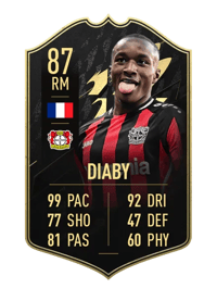 Moussa Diaby EA FC 26 Ratings, Prices, and Cards - FUT.GG