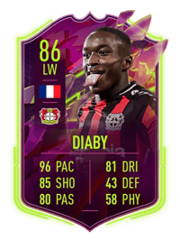 Moussa Diaby EA FC 26 Ratings, Prices, and Cards - FUT.GG