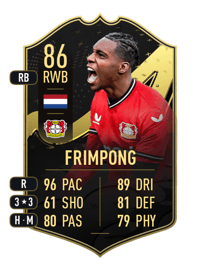 Jeremie Frimpong EA FC 26 Ratings, Prices, and Cards - FUT.GG