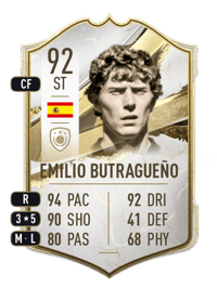 Emilio Butragueño EA FC 26 Ratings, Prices, and Cards - FUT.GG