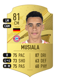 Jamal Musiala EA FC 26 Ratings, Prices, and Cards - FUT.GG