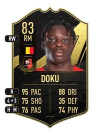 Jérémy Doku EA FC 26 Ratings, Prices, and Cards - FUT.GG