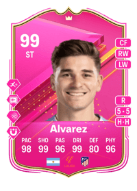 Julián Álvarez EA FC 26 Ratings, Prices, and Cards - FUT.GG