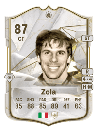 Gianfranco Zola EA FC 26 Ratings, Prices, and Cards - FUT.GG