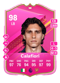 Riccardo Calafiori EA FC 26 Ratings, Prices, and Cards - FUT.GG