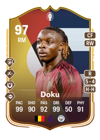 Jérémy Doku EA FC 25 Ratings, Prices, and Cards - FUT.GG