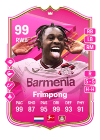 Jeremie Frimpong EA FC 26 Ratings, Prices, and Cards - FUT.GG