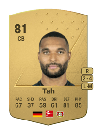 Jonathan Tah EA FC 26 Ratings, Prices, and Cards - FUT.GG