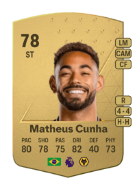 Matheus Cunha EA FC 26 Ratings, Prices, and Cards - FUT.GG