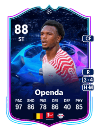 Loïs Openda EA FC 26 Ratings, Prices, and Cards - FUT.GG