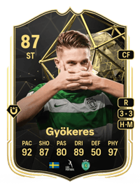 Viktor Gyökeres EA FC 26 Ratings, Prices, and Cards - FUT.GG