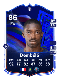 Ousmane Dembélé EA FC 26 Ratings, Prices, and Cards - FUT.GG