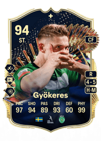 Viktor Gyökeres EA FC 26 Ratings, Prices, and Cards - FUT.GG