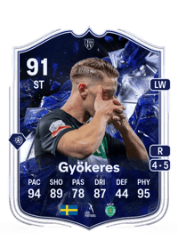 Viktor Gyökeres EA FC 26 Ratings, Prices, and Cards - FUT.GG