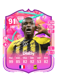 Moussa Diaby EA FC 26 Ratings, Prices, and Cards - FUT.GG