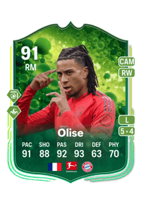 Michael Olise EA FC 26 Ratings, Prices, and Cards - FUT.GG