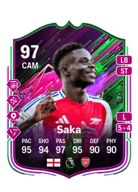 Bukayo Saka EA FC 26 Ratings, Prices, and Cards - FUT.GG