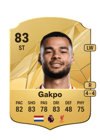 Cody Gakpo EA FC 26 Ratings, Prices, and Cards - FUT.GG
