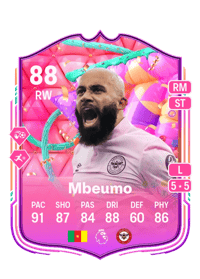 Bryan Mbeumo EA FC 26 Ratings, Prices, and Cards - FUT.GG