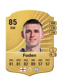 Phil Foden EA FC 26 Ratings, Prices, and Cards - FUT.GG