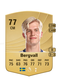 Lucas Bergvall EA FC 26 Ratings, Prices, and Cards - FUT.GG