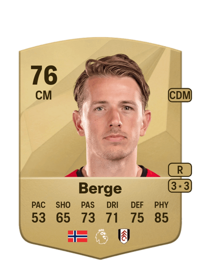 Sander Berge Evolutions in EA FC 25 - FUT.GG
