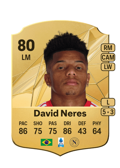 David Neres Evolutions in EA FC 25 - FUT.GG
