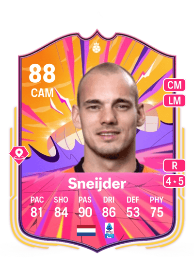 Wesley Sneijder Evolutions in EA FC 25 - FUT.GG