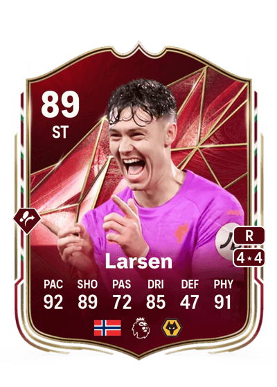Jørgen Strand Larsen Evolutions in EA FC 25 - FUT.GG