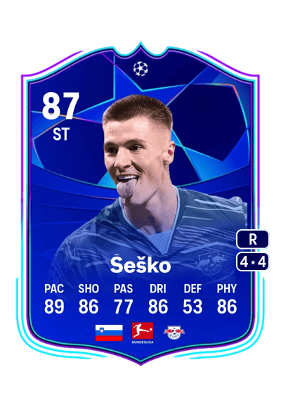 Benjamin Šeško Evolutions in EA FC 25 - FUT.GG