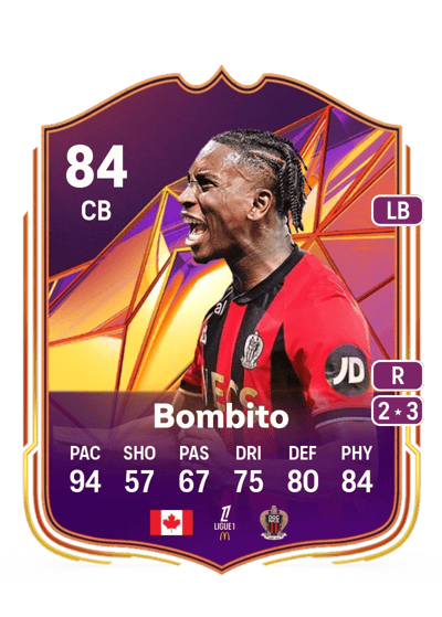 Moïse Bombito Evolutions in EA FC 25 - FUT.GG