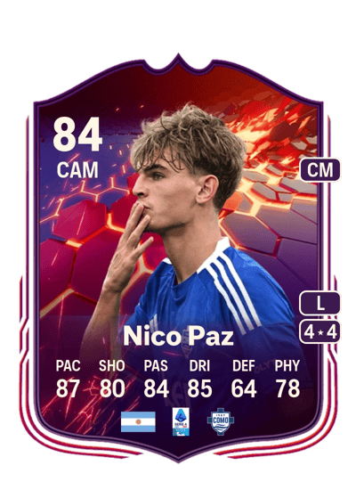 Nico Paz Evolutions in EA FC 25 - FUT.GG