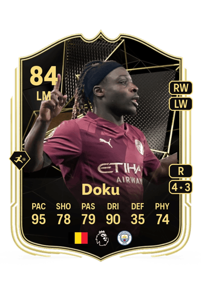 Jérémy Doku Evolutions in EA FC 25 - FUT.GG