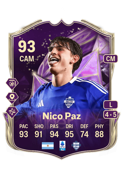Nico Paz Evolutions in EA FC 25 - FUT.GG