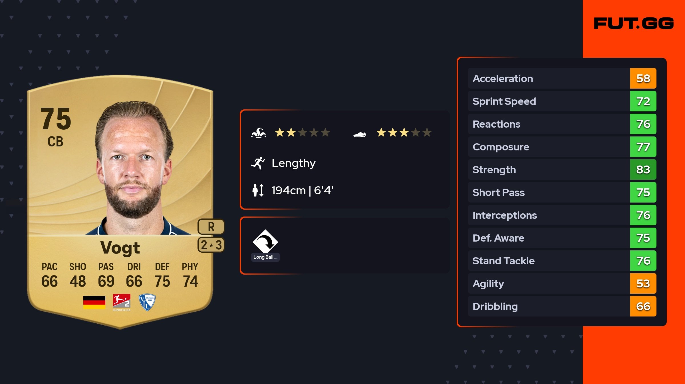 Kevin Vogt EA FC 26 Ratings, Prices, and Cards - FUT.GG