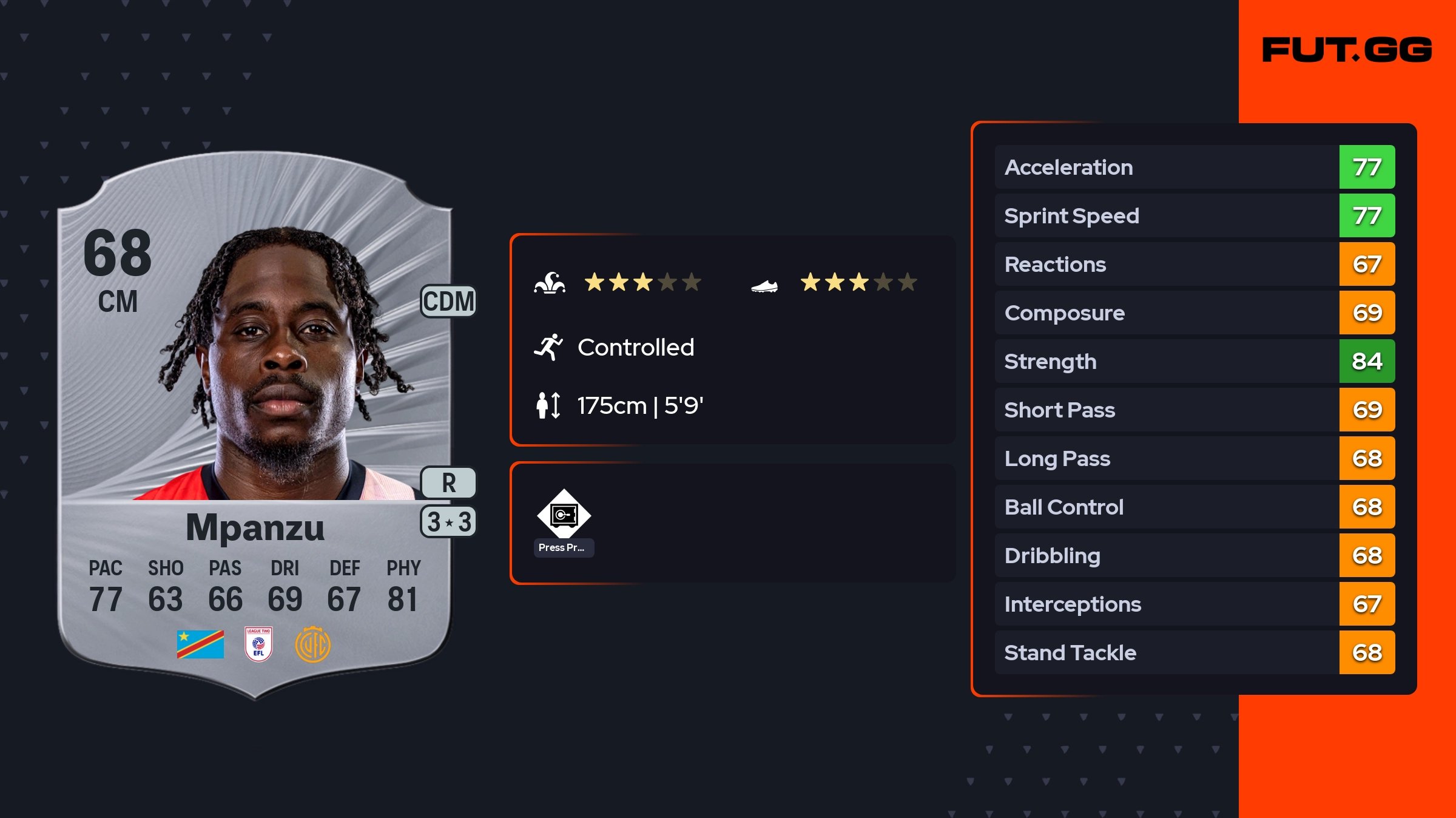 Pelly-Ruddock Mpanzu EA FC 26 Ratings, Prices, and Cards - FUT.GG