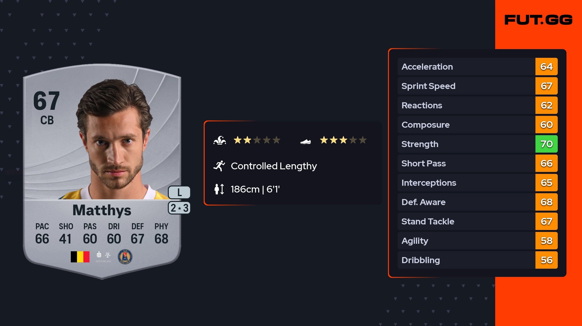 Hervé Matthys Common 67 OVR - FUT.GG