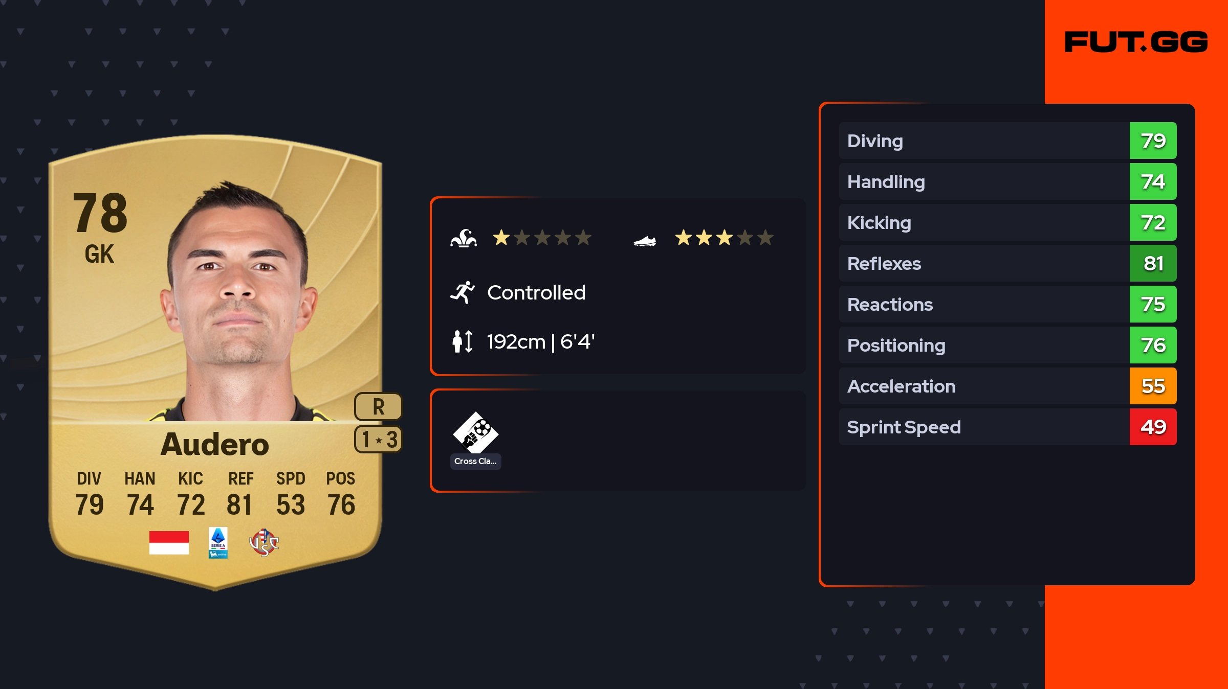 Emil Audero EA FC 26 Ratings, Prices, and Cards - FUT.GG