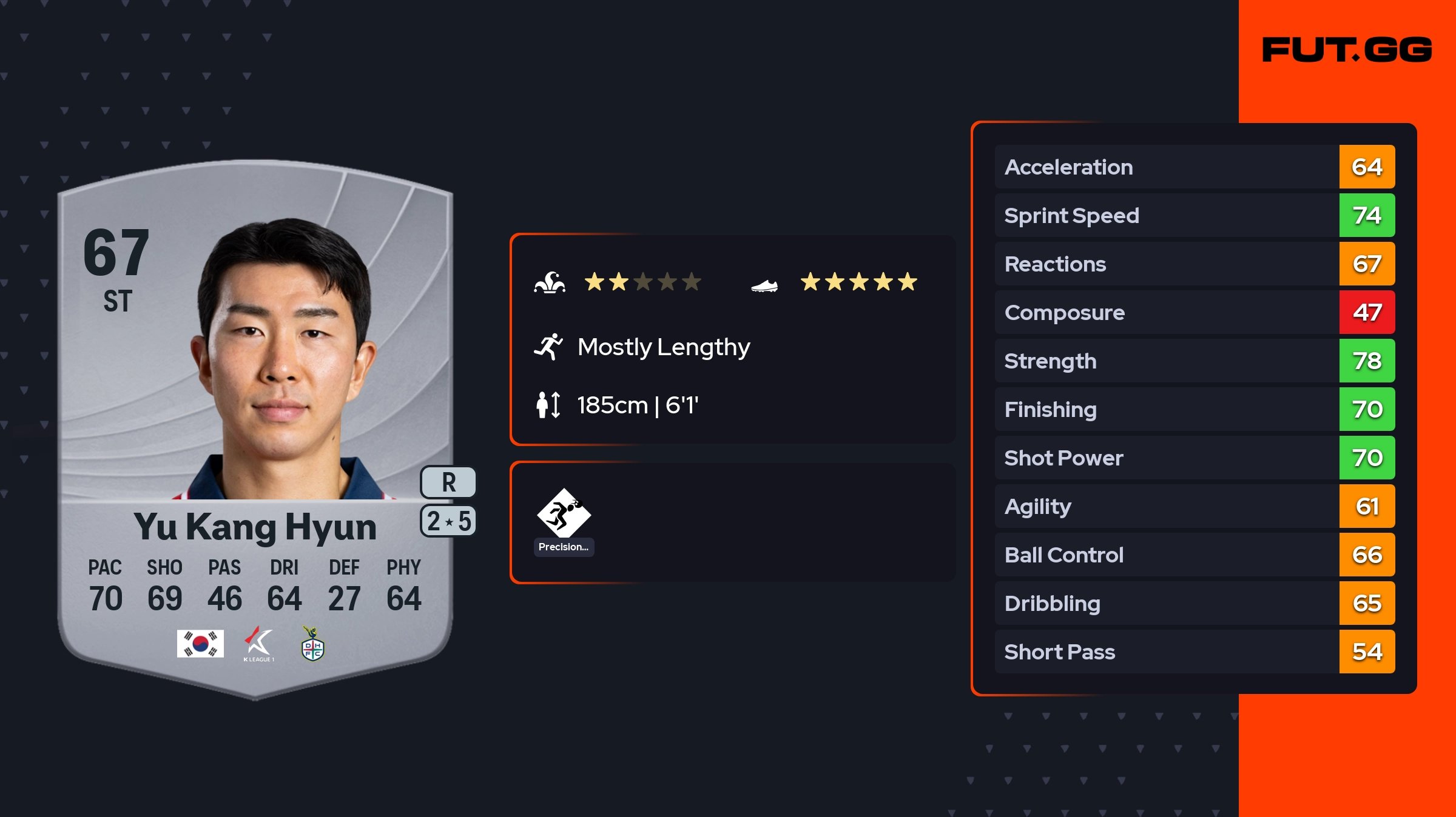 Yu Kang Hyun Common 67 OVR - FUT.GG