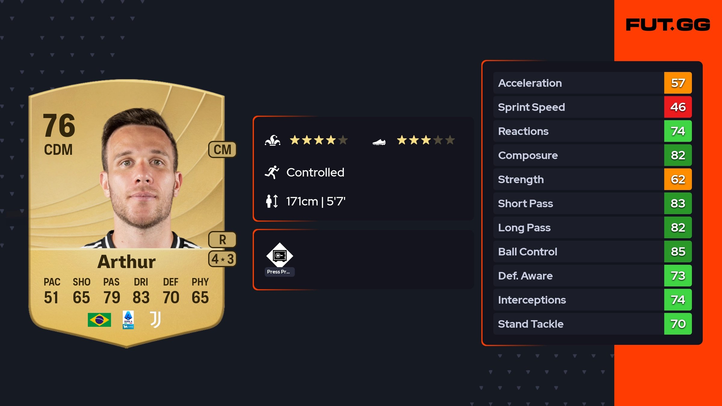 Arthur EA FC 26 Ratings, Prices, and Cards - FUT.GG
